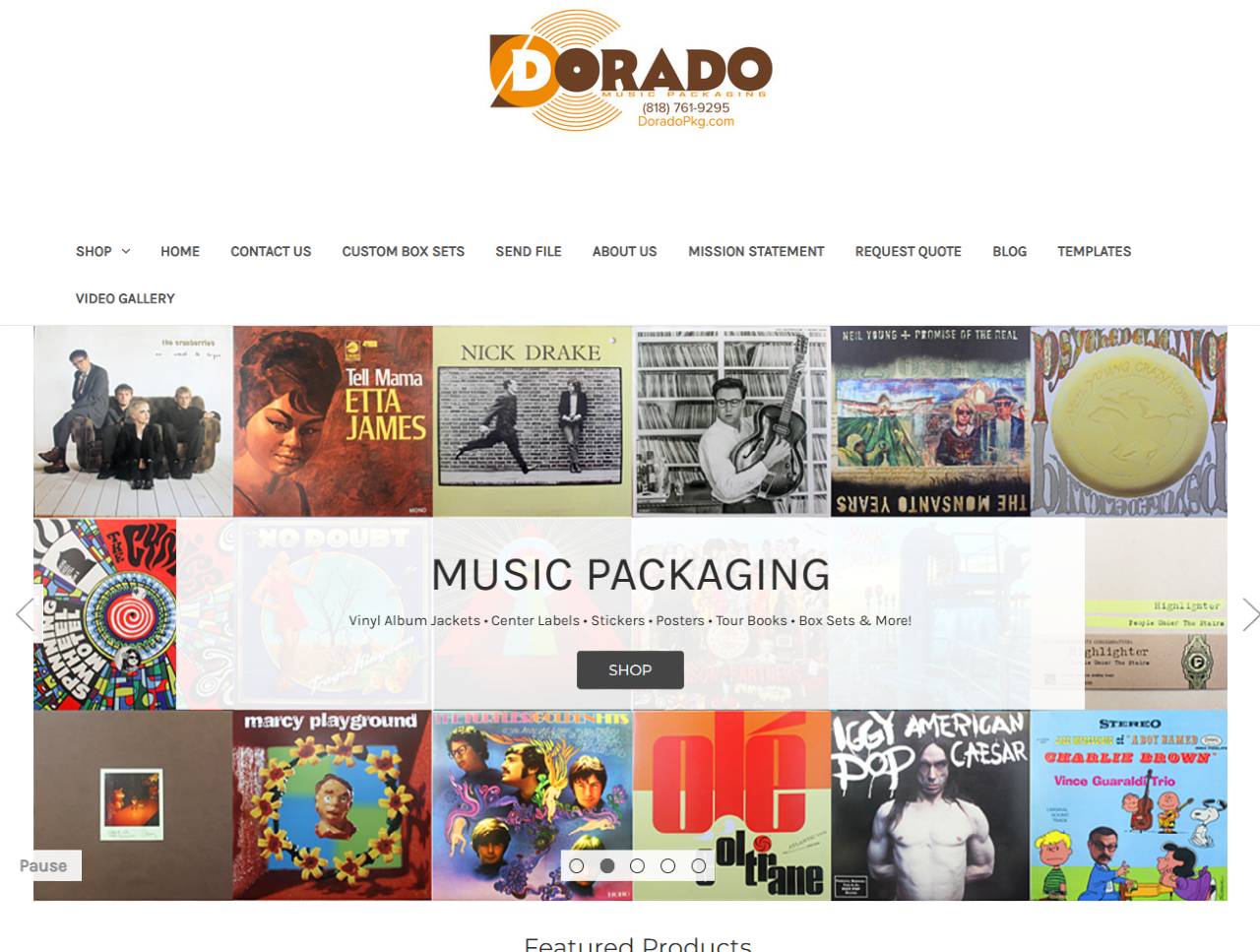 Dorado Music Vinyl Record Jacket Printing Vinyl Record Press Media