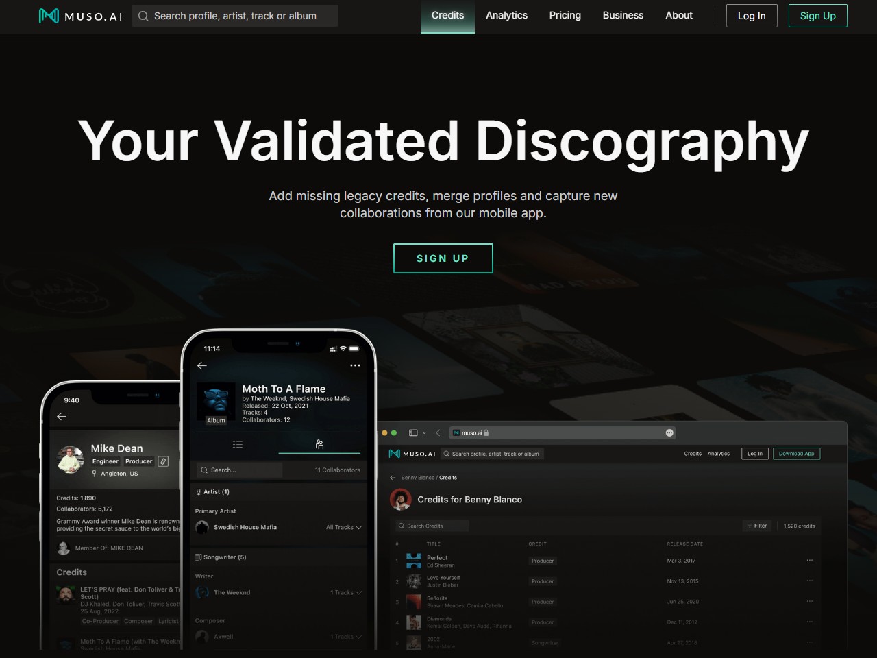Muso.ai - Verified Music Credits - Vinyl Record Press Media
